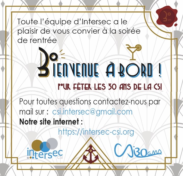 Soirée de rentrée 2022 – Intersec – Cité Scolaire Internationale